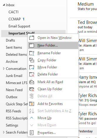 Outlook Email Inbox Organization and Management Tips